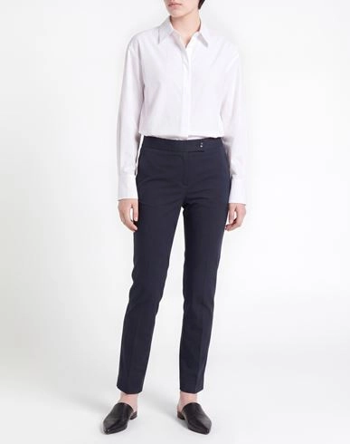 KAMPOS Tapered Viscose Blend Pants With Embroidered Logo