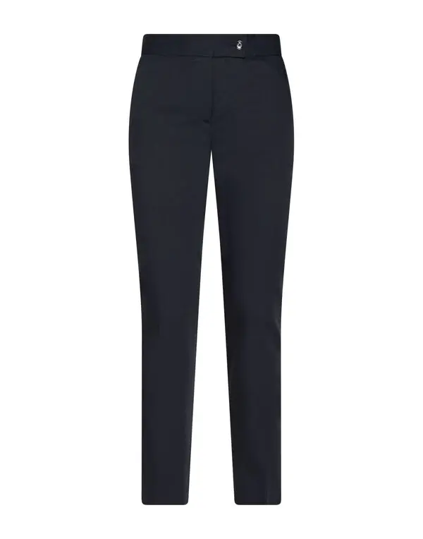 KAMPOS Tapered Viscose Blend Pants With Embroidered Logo