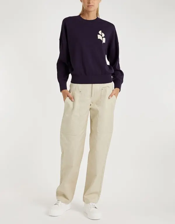 Isabel Marant Étoile Cotton Linen Piqué Pants