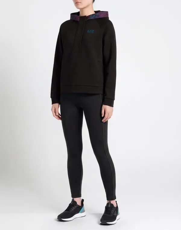 EA7 Cotton And Polyester Blend Sweatshirt With Logo Detail