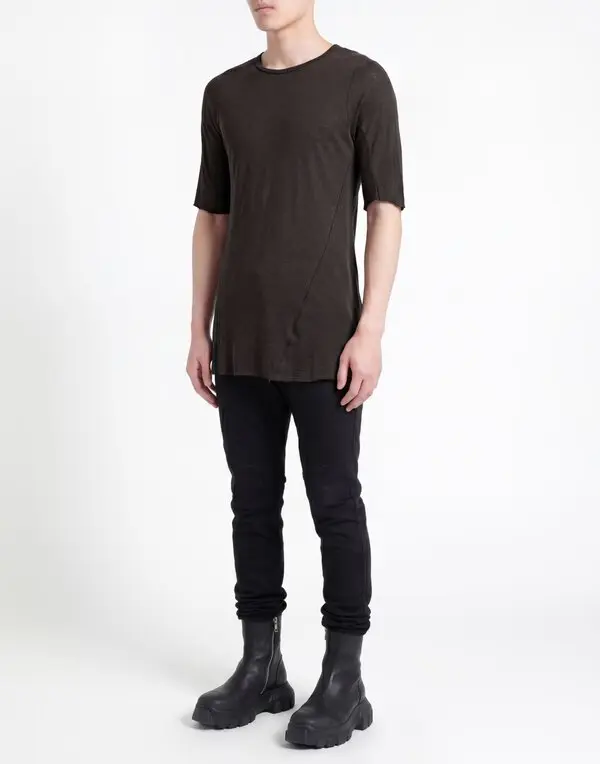 Masnada T-shirt Charcoal Size Viscose, Polyamide, Cashmere