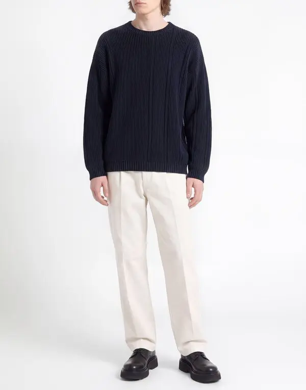 Alpha Studio Midnight Merino Wool Crewneck Sweater