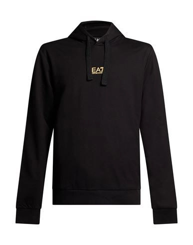 EA7 Cotton French Terry Hoodie - Black
