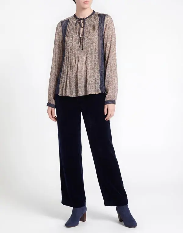Rag & Bone Viscose Blend Metallic Fiber Blouse