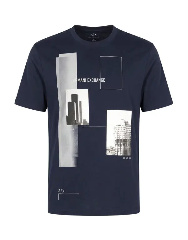 Armani Exchange T-shirt Size Cotton - Blue