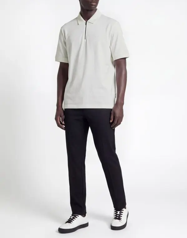 Armani Exchange Polo Shirt Size Cotton, Elastane - White