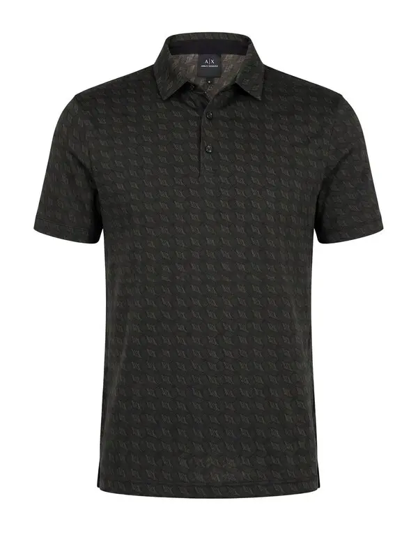 Armani Exchange Polo Shirt Dark Size Cotton
