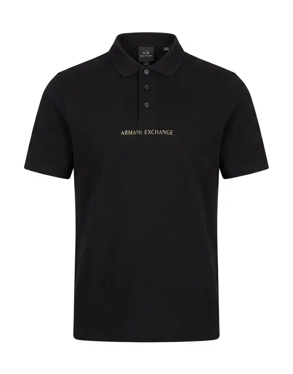Armani Exchange Polo Shirt Size Cotton, Elastane