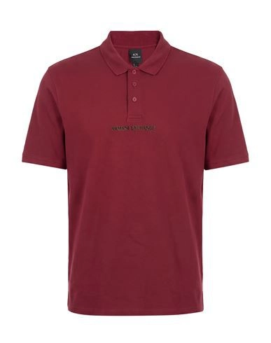 Armani Exchange Polo Shirt Size Cotton, Elastane - Brick