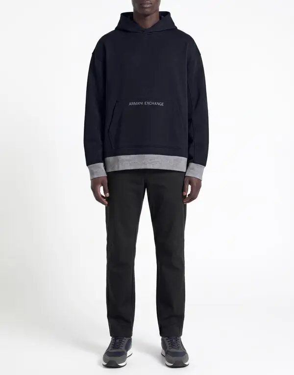 Armani Exchange Two-tone Hooded Sweatshirt