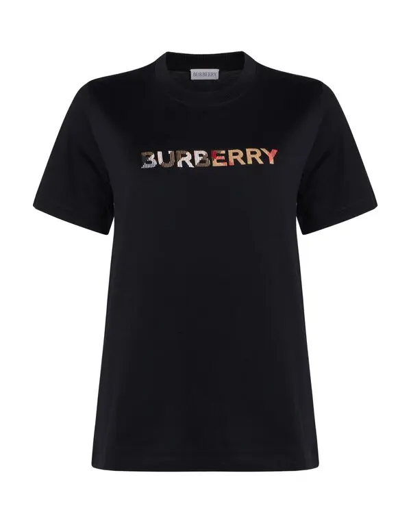 Burberry Cotton T-shirt With Embroidered Logo