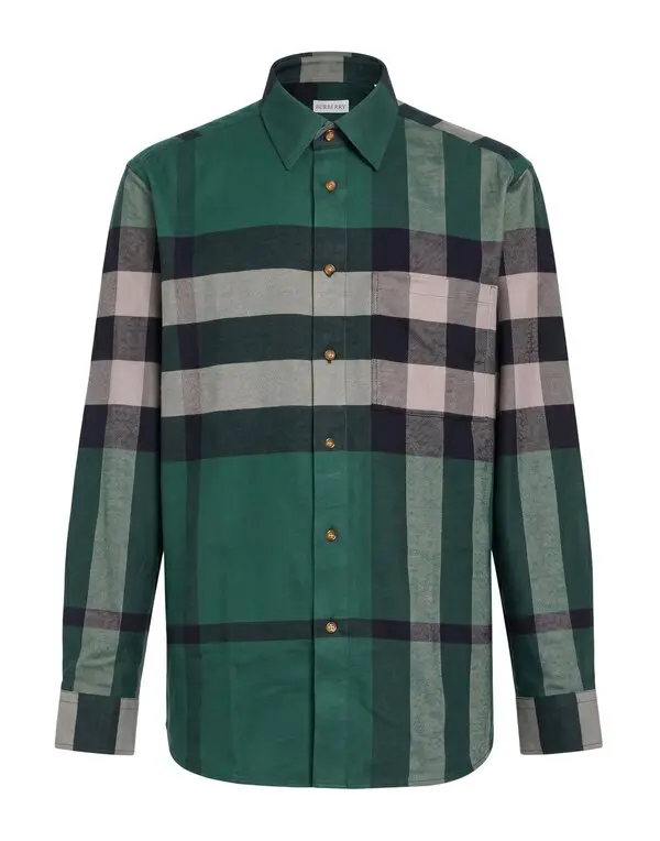 Burberry Shirt Dark Size Cotton