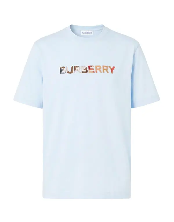 Burberry T-shirt Sky Size Cotton, Elastane