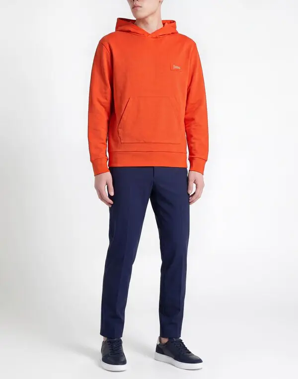 Herno Cotton Terry Hooded Sweatshirt - Orange
