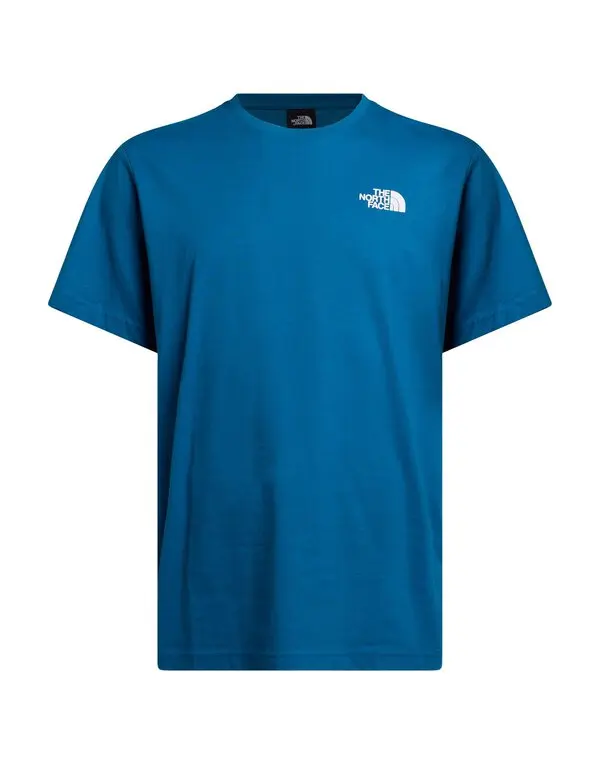 The North Face T-shirt Azure Size Cotton