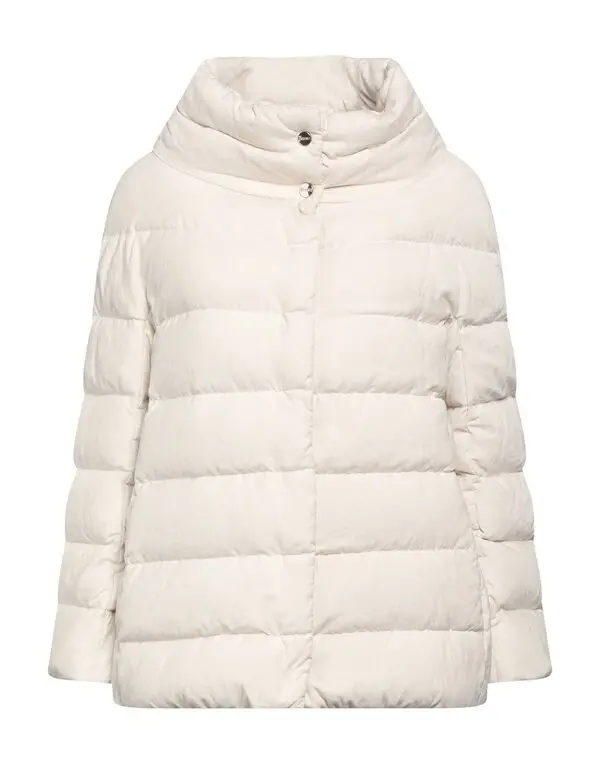 Herno Resort Puffer Cream Size Polyester, Acrylic, Wool