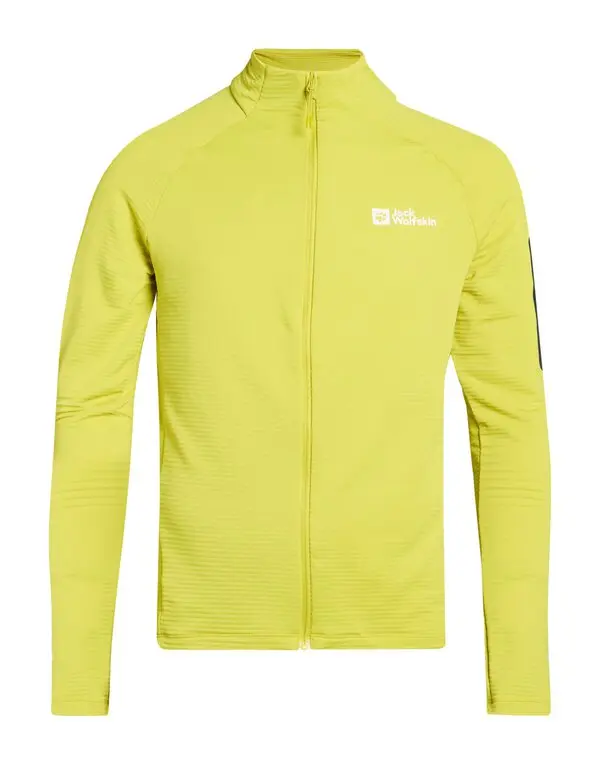JACK WOLFSKIN Lime Polyester & Elastane Sweatshirt