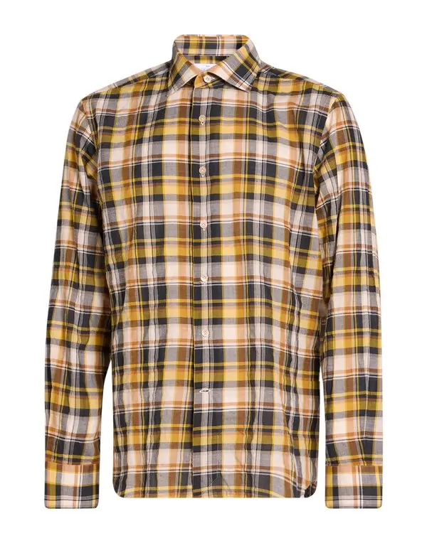 ALESSANDRO GHERARDI Shirt Size Cotton, Linen, Elastane