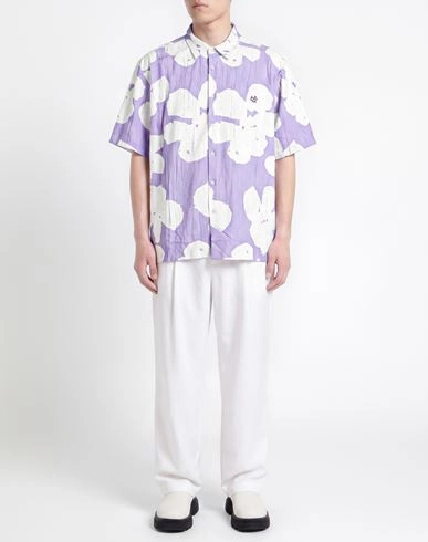 FAMILY FIRST Shirt Size Viscose, Polyamide - Purple