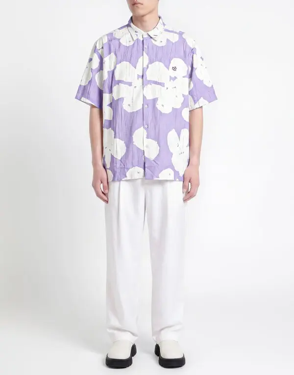 FAMILY FIRST Shirt Size Viscose, Polyamide - Purple