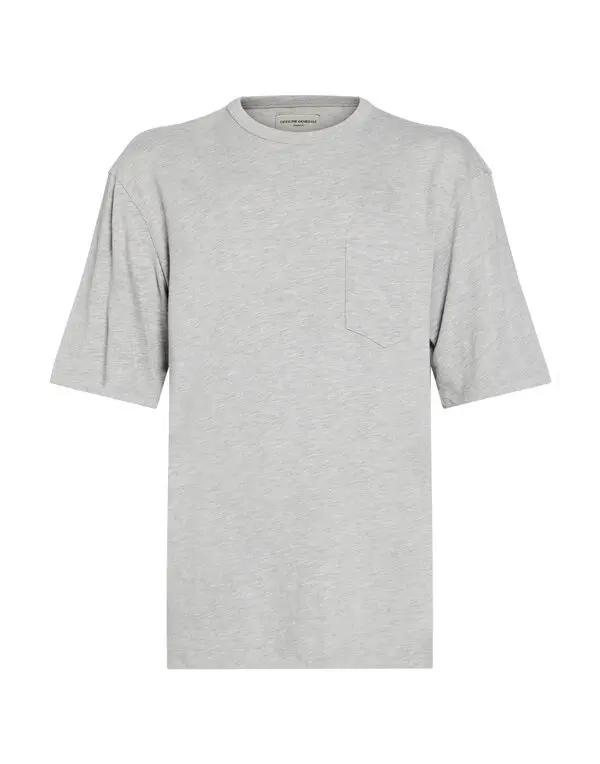 Officine Générale T-shirt Size Cotton, Modal - Grey