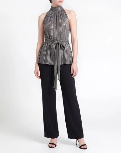 Missoni Ribbed Knit Halterneck Top With Sequins - Grey