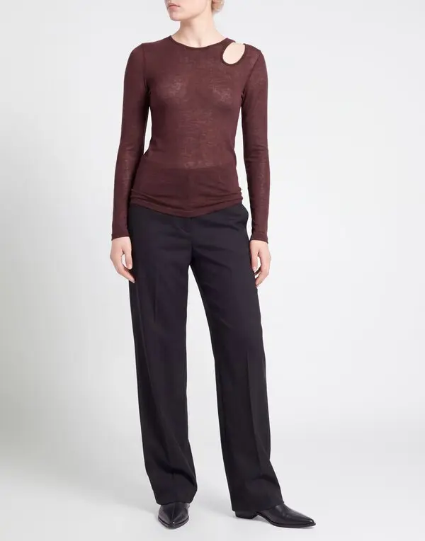 CARACTÈRE Viscose Blend Cutout Knit T-shirt