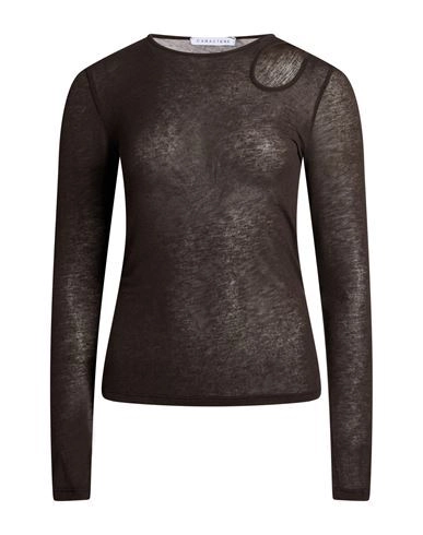 CARACTÈRE Chocolate Knit T-shirt - Dark Brown