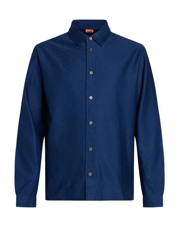 Missoni Shirt Size Cotton - Navy