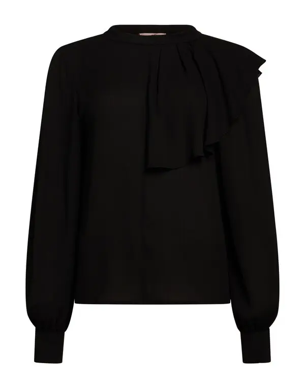 CARLA G. Long Sleeve Ruffle Top