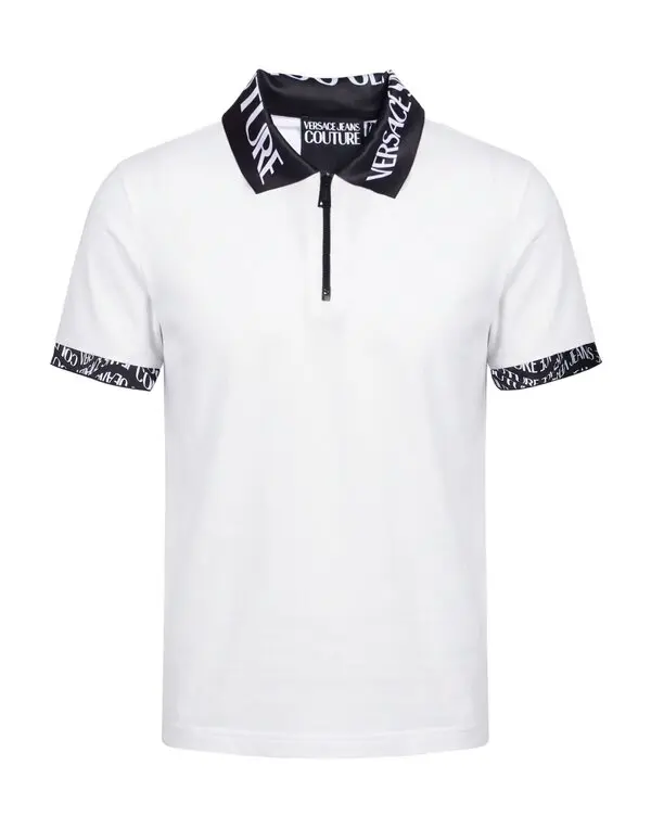 Versace Polo Shirt Size Cotton, Polyester, Elastane