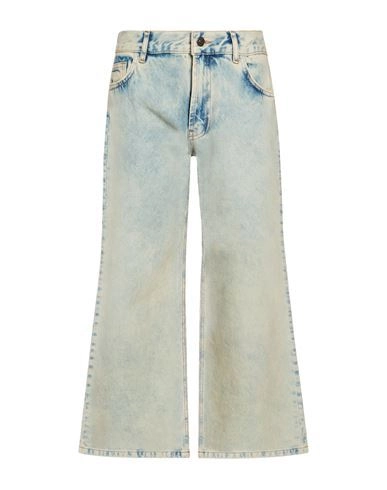 8PM Cotton Wide-leg Jeans With Crystal Embellishments