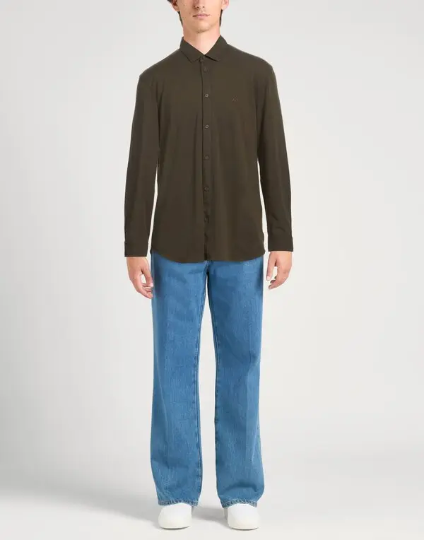Armani Exchange Shirt Size Cotton, Elastane - Green