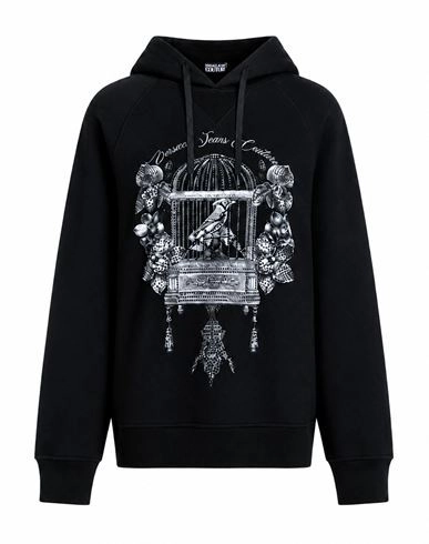 Versace Cotton Terrycloth Hoodie - Black