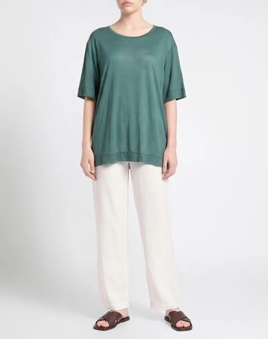 Masnada Deep Teal Viscose Silk T-shirt