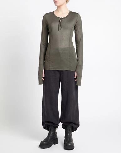 Masnada Cotton Jersey Cutout Long Sleeve Top