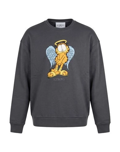 Iceberg Sweatshirt Charcoal Size Cotton, Polyester