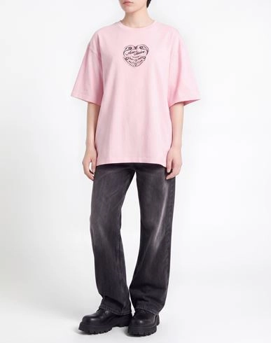 Acne Studios Cotton T-shirt With Logo Appliqu