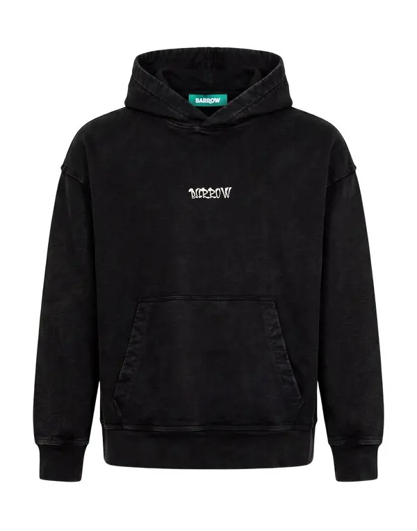 BARROW Charcoal Cotton Hoodie