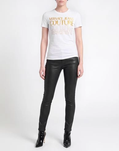 Versace Cotton Elastane Logo T-shirt - White