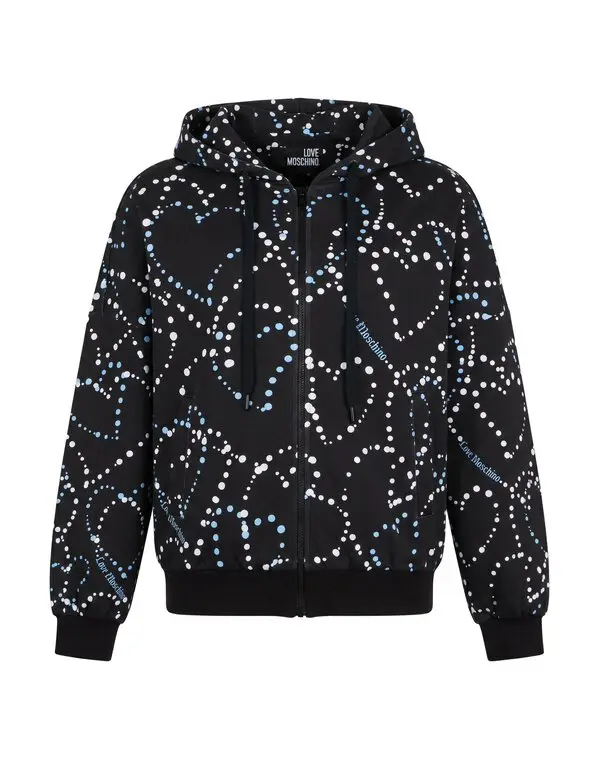 Moschino Polka-dot Hooded Sweatshirt