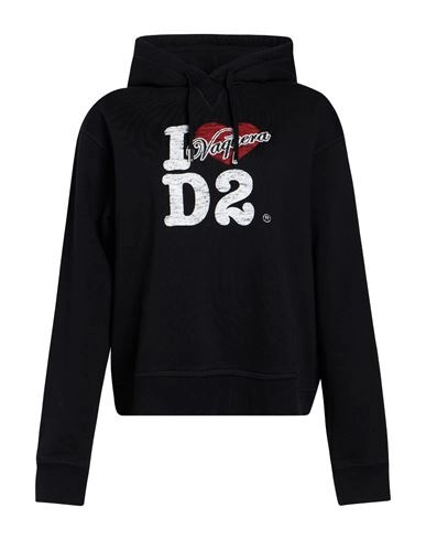 Dsquared2 Cotton Hoodie - Black