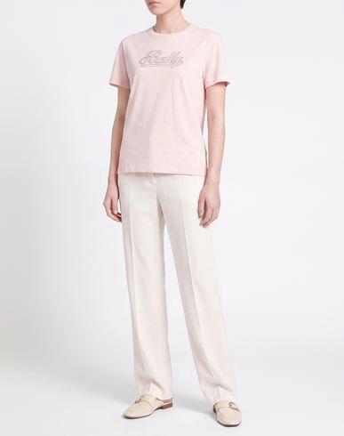 Bally Light Cotton T-shirt With Appliqu