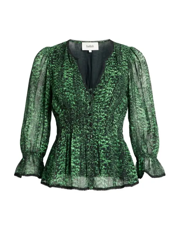 Ba&sh Viscose Peplum Shirt