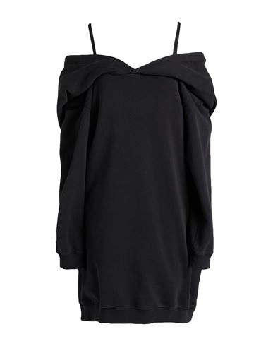 MAISON MARGIELA Cotton French Terry Hooded Mini Dress - Black