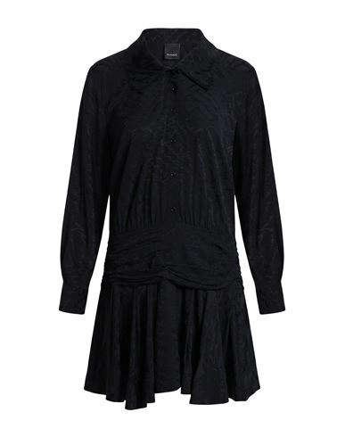 Pinko Mini Dress In Acetate And Silk