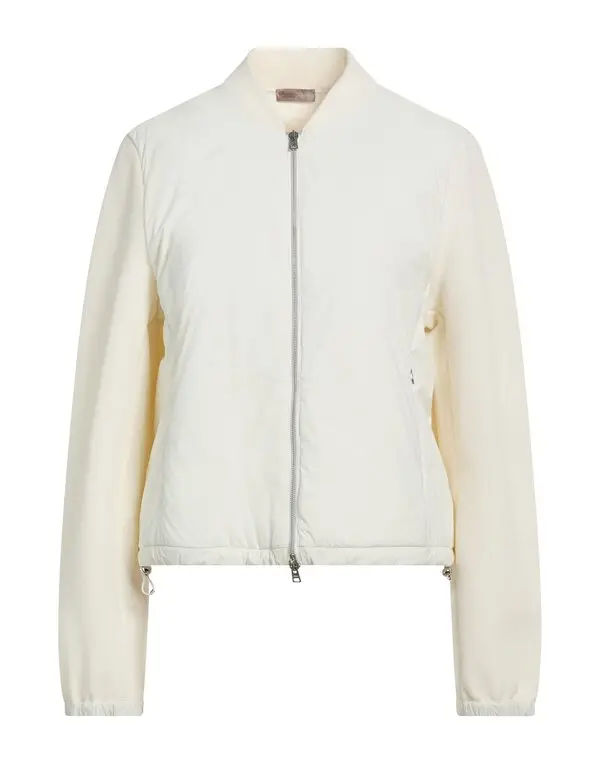 Herno Resort Jacket Ivory Size Cotton, Polyester, Elastane, Polyamide