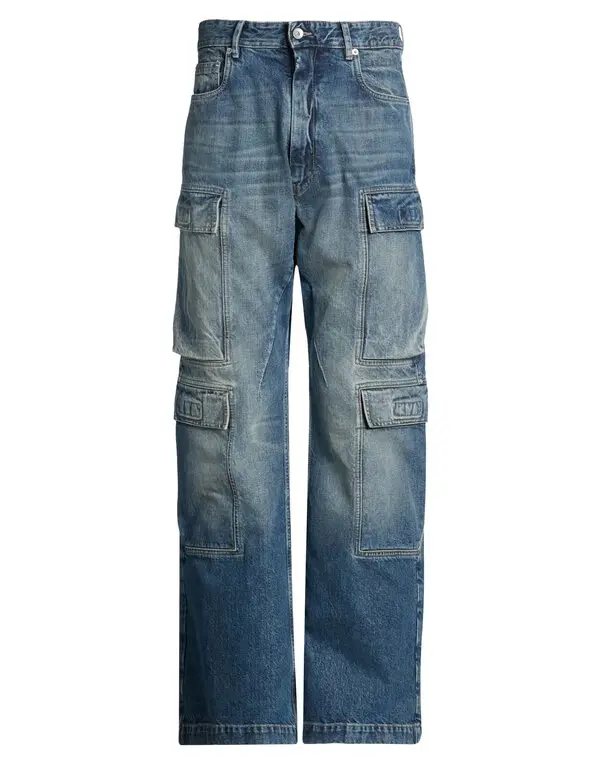 Rick Owens Faded Cotton Cargo Jeans