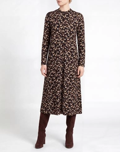 SIYU Multicolor Jersey Shirt Dress With Classic Collar