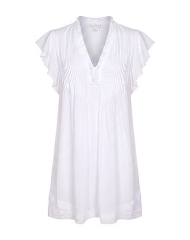 Poupette St Barth Gauze Embroidered Fringed Mini Dress - White